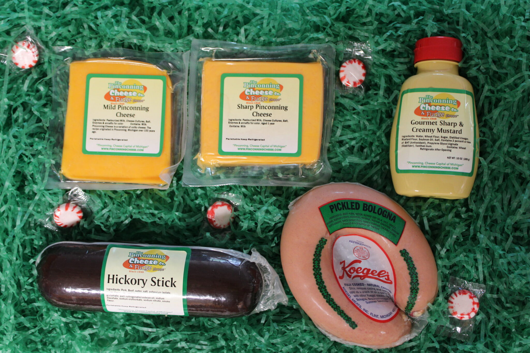 Gift Box #5 - Taste of Michigan Box - Pinconning Cheese Co. & Fudge Shoppe