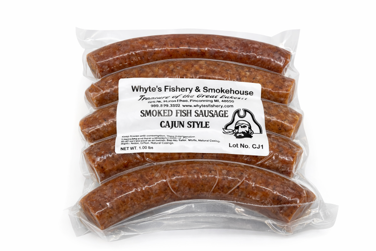 1 lb. Smoked Fish Sausage – Pinconning Cheese Co. & Fudge Shoppe