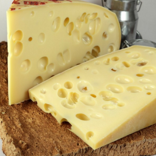 1 lb. Imported Emmentaler Swiss Cheese - Pinconning Cheese Co. & Fudge ...